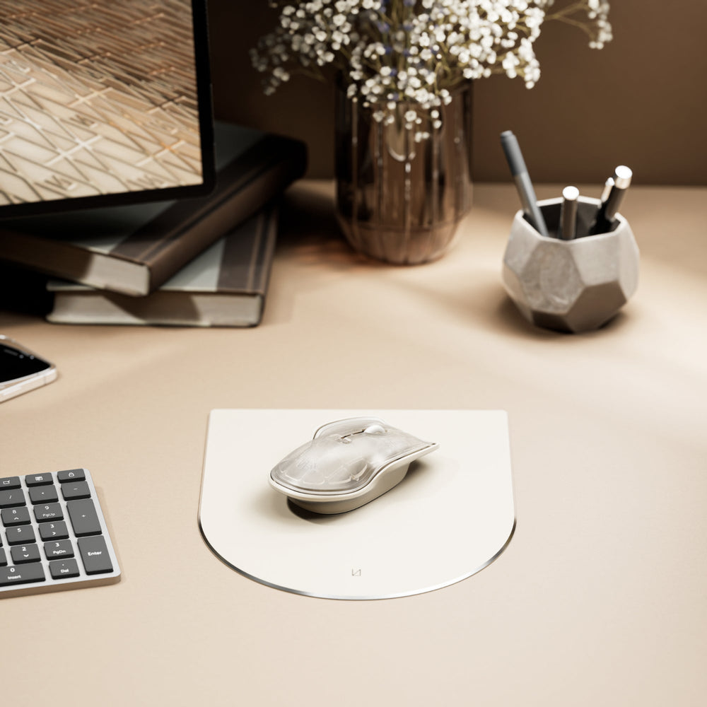 Aluminium Desk Pad - Podium Edge Pad | Nudus Blanc