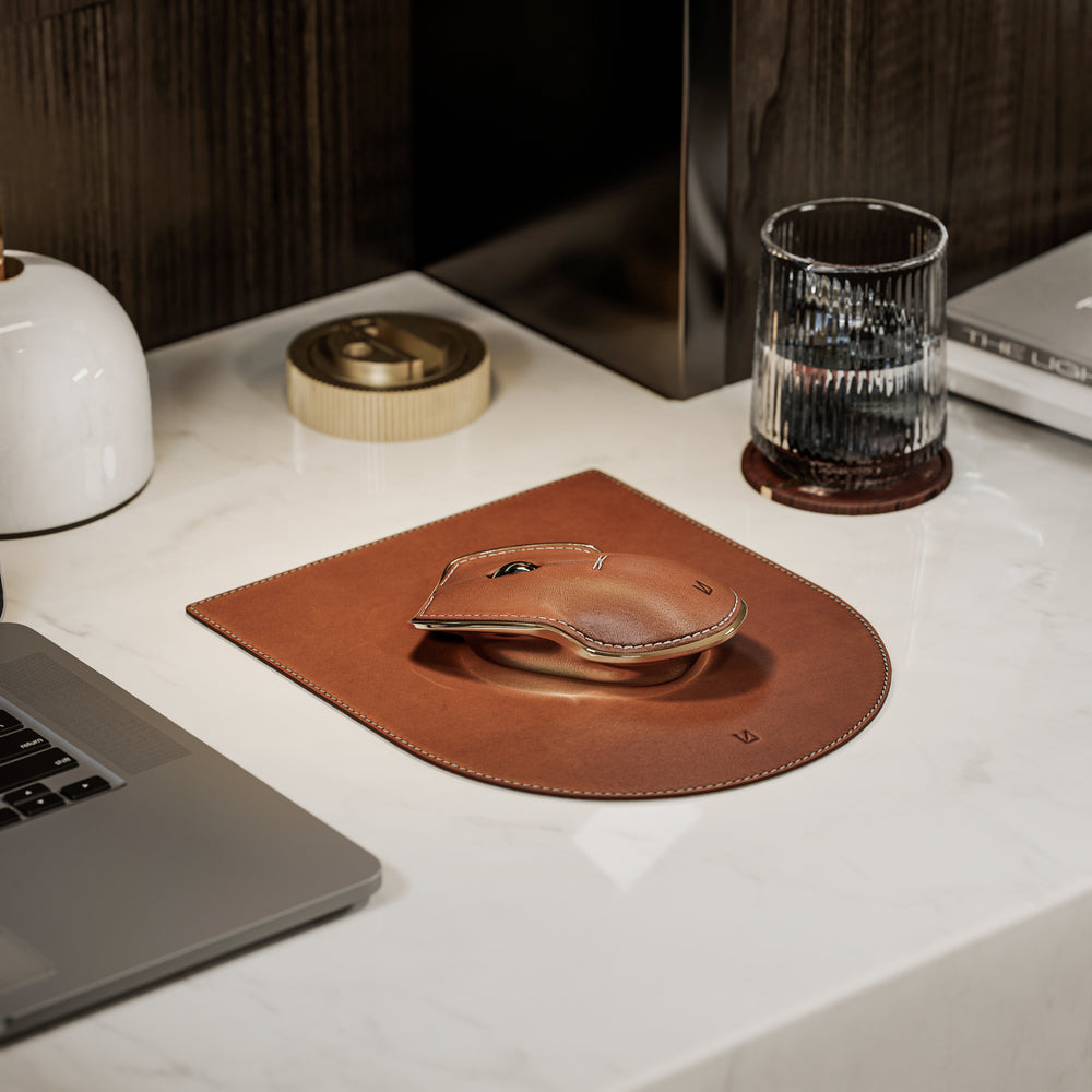 Wireless Computer Mouse - Pointer Instrument | Classic Brown