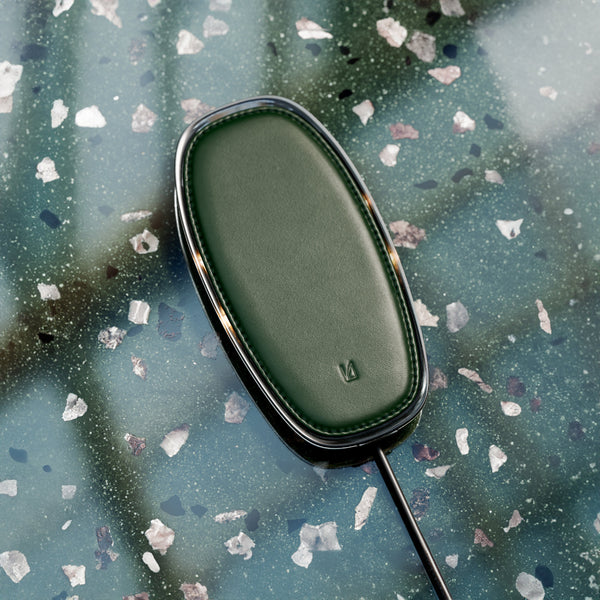 Leather Wireless Charger - Pulse Volitari | Lunar Forest